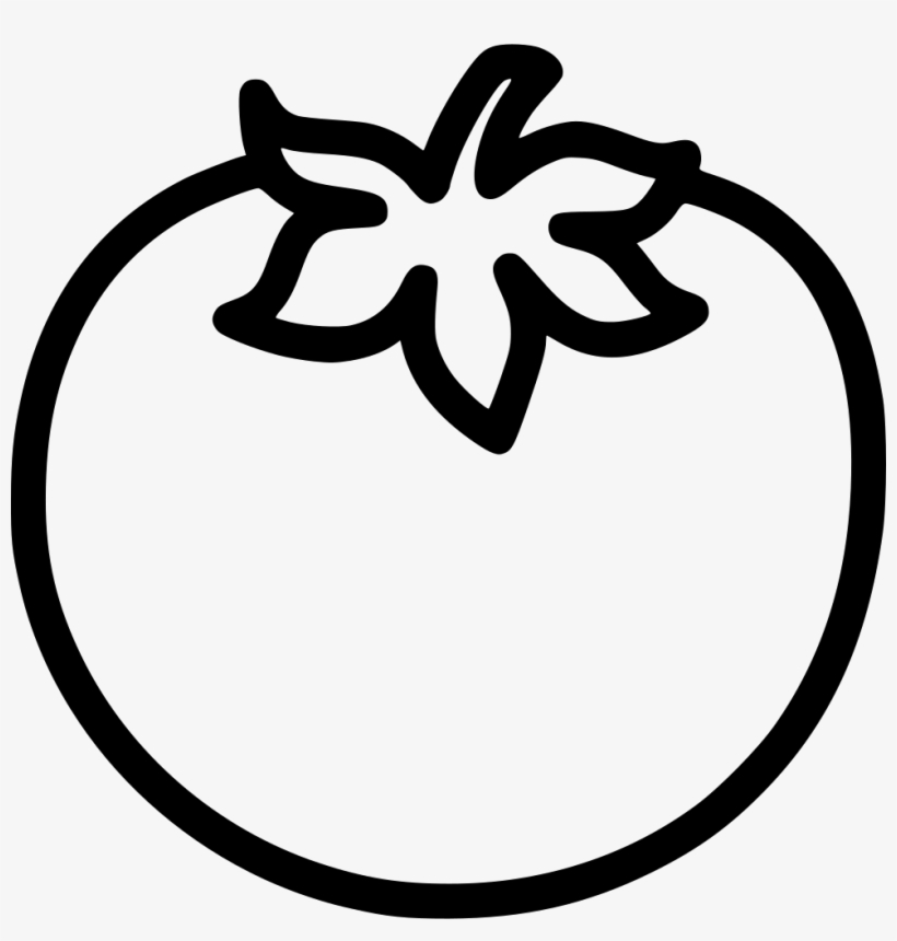 Png File Svg - Black And White Tomato Transparent PNG - 980x980 - Free ...