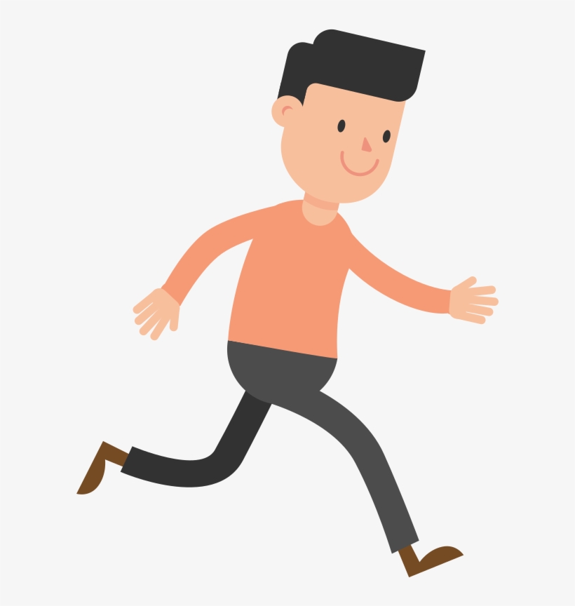 Open - Man Running Scared Png Transparent PNG - 2000x1125 - Free Download on NicePNG