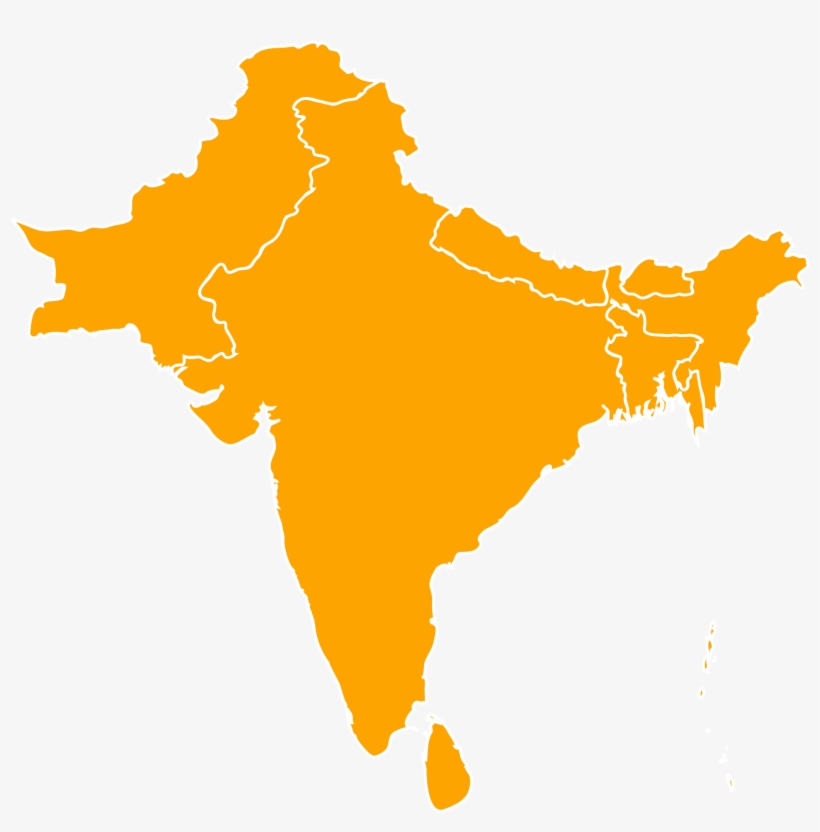 Open - South Asia Map Vector Transparent PNG - 2000x1933 - Free ...