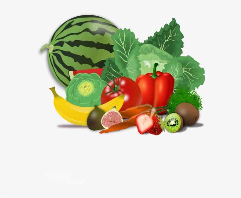 Fruit And Veggies Clipart Transparent PNG - 576x597 - Free Download on ...