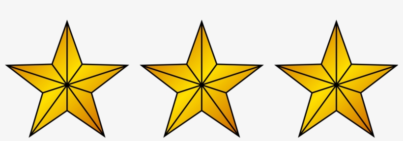 3 Gold Stars - 3 Gold Stars Png Transparent PNG - 1280x386 - Free ...