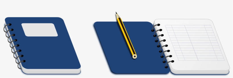 Notebook And Pencil Clipart
