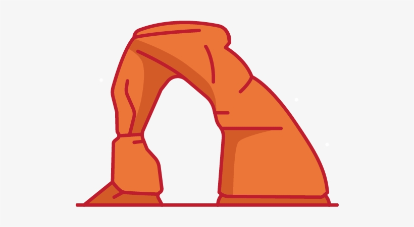 Travel Moab - Delicate Arch Clip Art Transparent PNG - 521x384 - Free ...