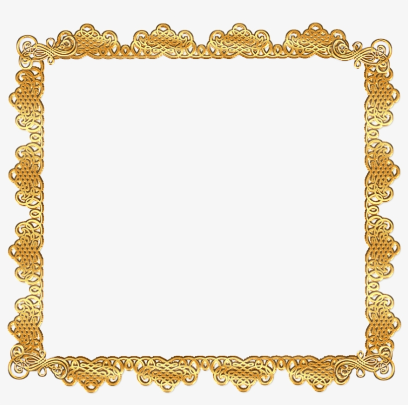 Gold Scroll Border Clip Art