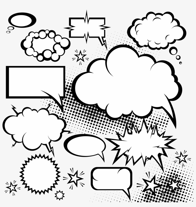 Clipart Cloud Comic Book - Bubbles Comics Transparent PNG - 2781x2712 ...