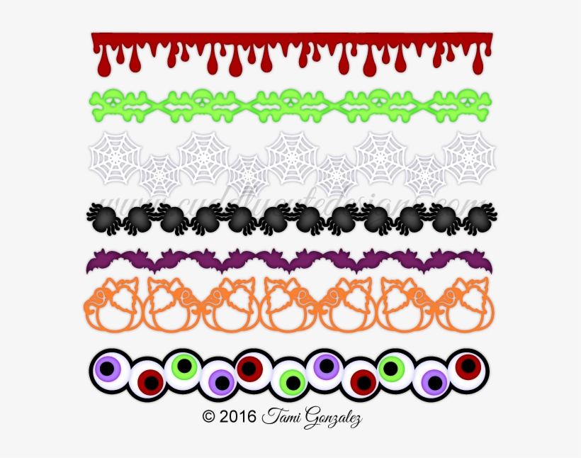 Halloween Borders Clip Art Free Library - Transparent Halloween Border ...