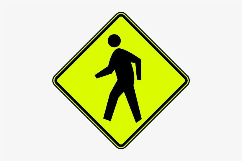Download Pedestrian Warning Sign Mutcd W11-2 - Winding Road Ahead Sign ...