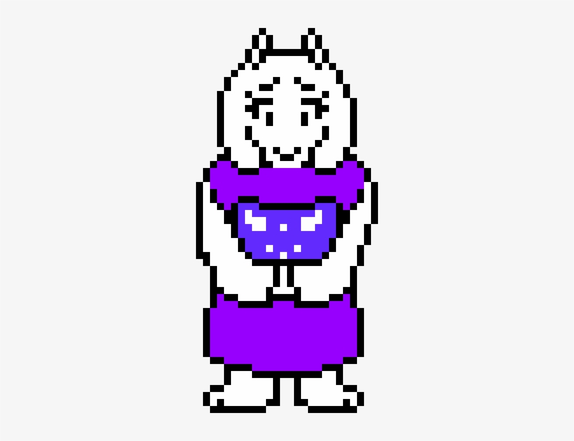 Toriel - Undertale Pixel Art Toriel Transparent PNG - 260x550 - Free ...