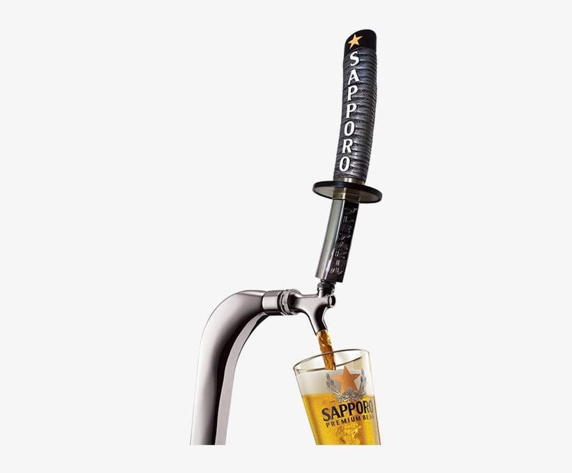 Product Premiumbeerdraftking - Sapporo Beer Tap Transparent PNG ...