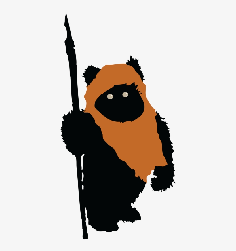 Ewok Vector By Azza Deviantart Com On - Ewok Silhouette Transparent PNG ...