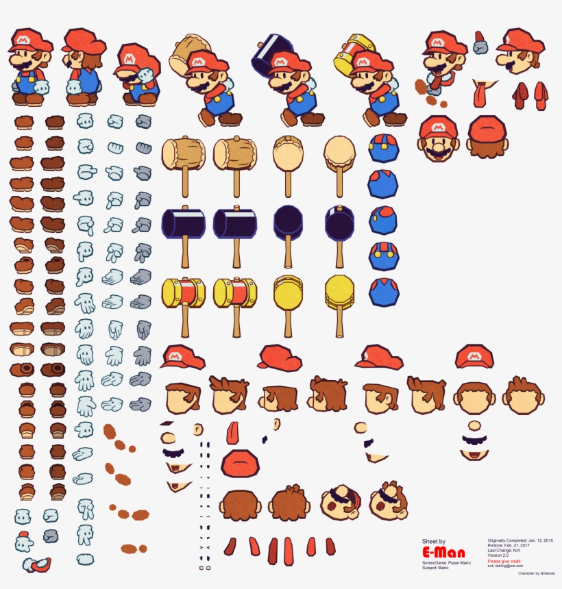 Download Nk8mkta ] - Super Mario Animation Sprite Sheet Original - HD ...