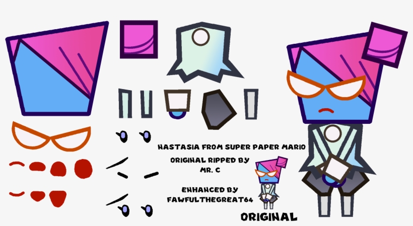 Hd Sprites Of Super Paper Mario Characters - Super Paper Mario Sprites ...