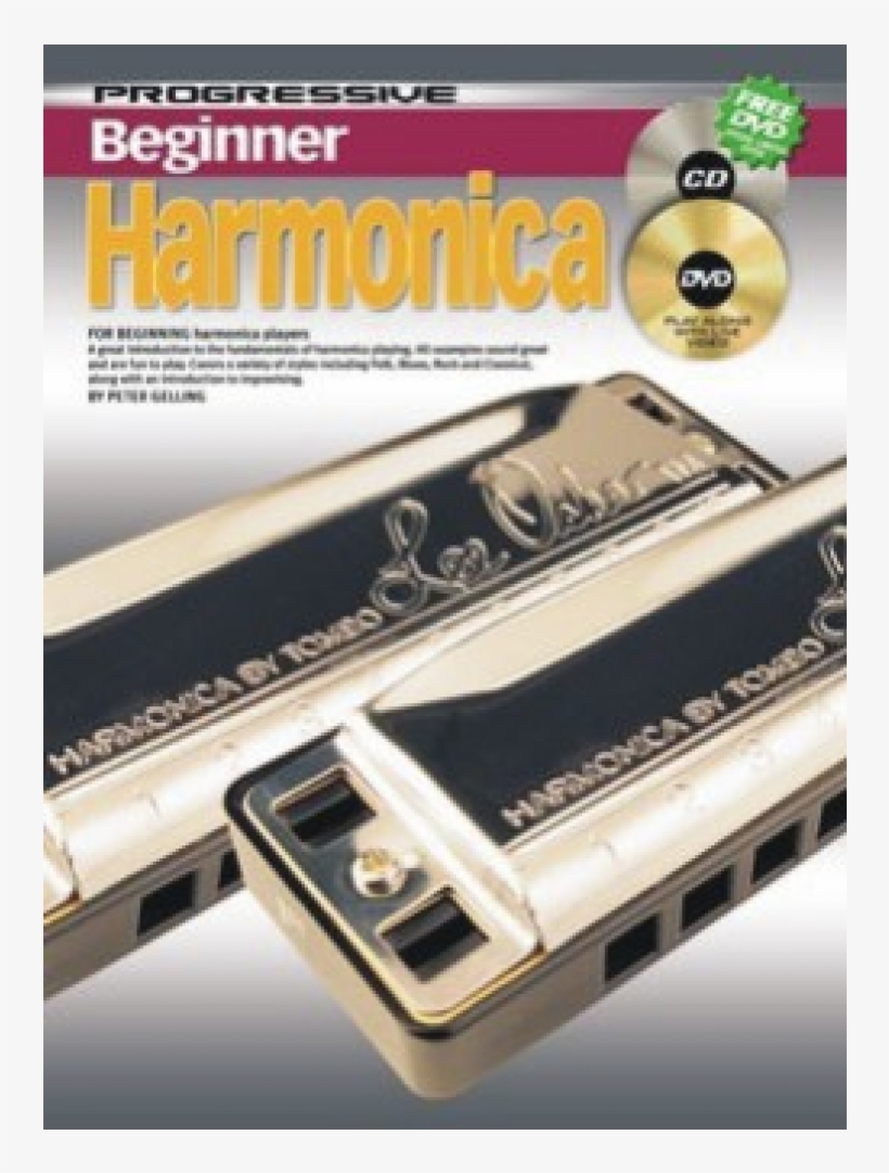 Progressive Books 69171 Beginner Harmonica - Harmonica Lessons For ...