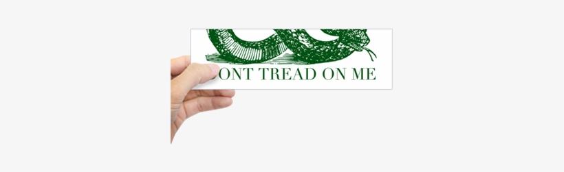 Dont Tread On Me Gadsden Flag Libertarian Merch - Bumper Sticker Smiley ...