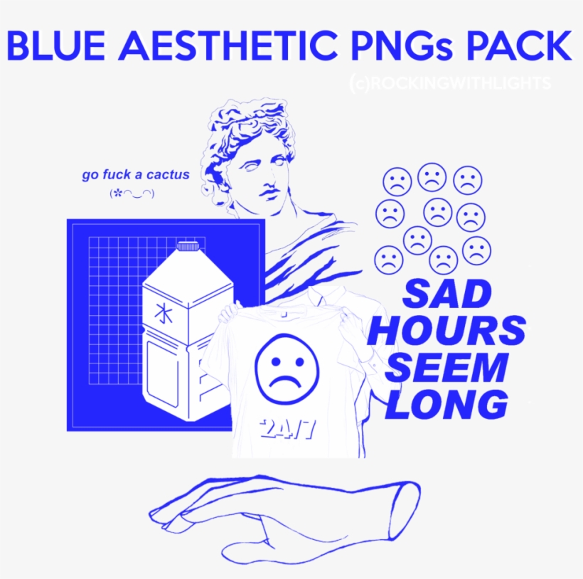 Blue Aesthetic Png's - Sad Boys Vaporwave Yung Lean Transparent PNG ...