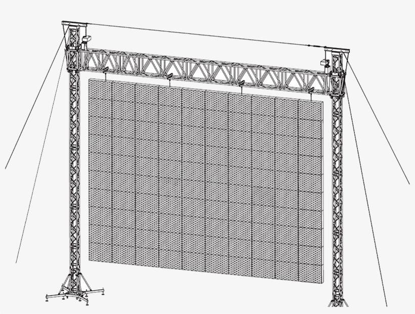Led Wall Truss - Truss Für Led Wall Transparent PNG - 3242x2278 - Free ...
