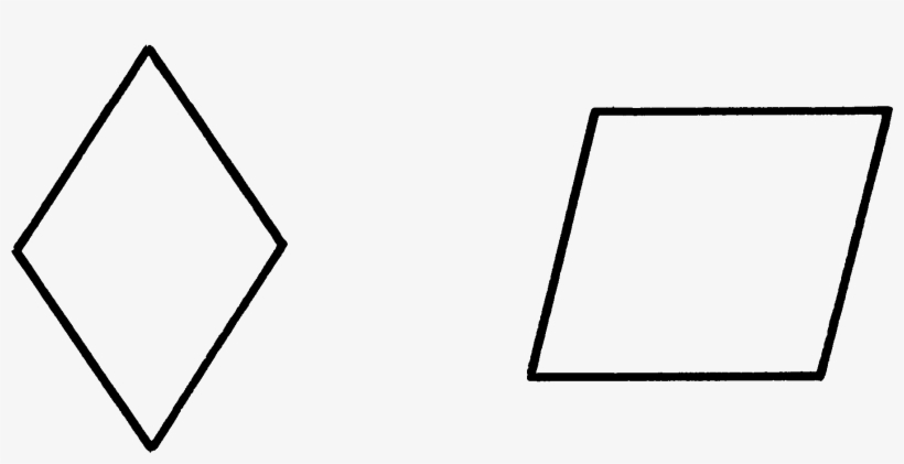 Download Black Transparent Rhombus - Rhombus Shape - HD Transparent PNG ...