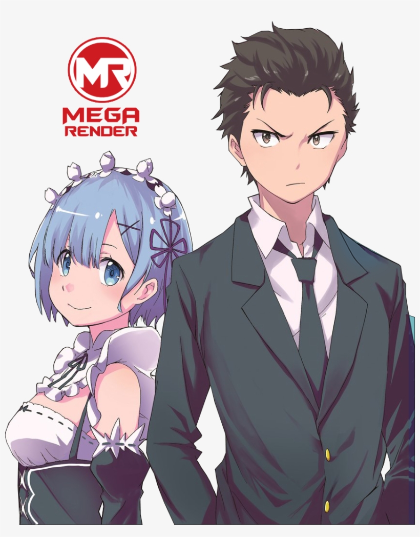 Download Render Re-zero Anime Subaru Natsuki & Rem - Re Zero Rem ...