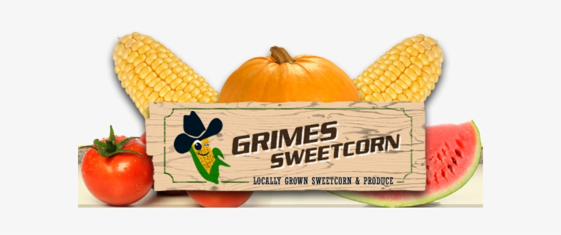 Grimes Sweet Corn - Grimes Sweet Corn Stand Transparent PNG - 592x263 ...