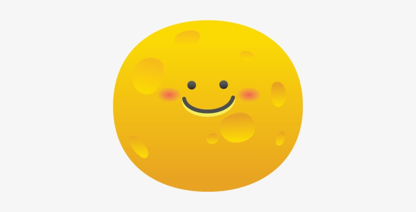 Yellow Moon Kids Sticker - Smiley Transparent PNG - 374x338 - Free ...