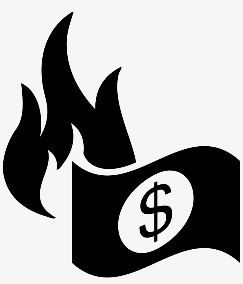 Burning Dollar Paper Bill - Burning Dollar Sign Png Transparent PNG ...