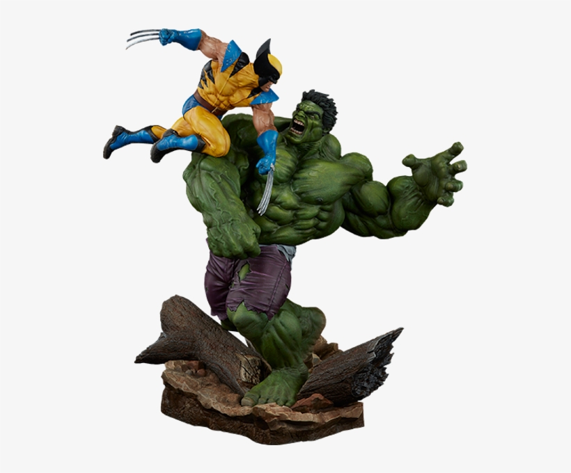 Hulk Vs Wolverine Maquette Statue By Sideshow Collectibles - Action ...