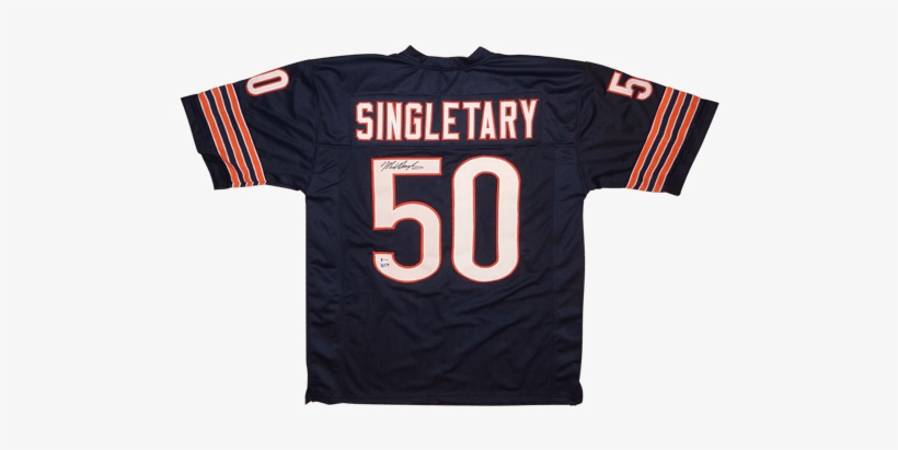 Mike Singletary Autographed Chicago Bears Jersey Inscribed Transparent ...