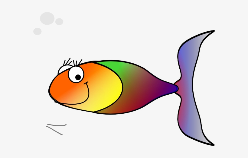 Download Rainbow Fish Clip Art At Clker Vector Royalty - Transparent ...