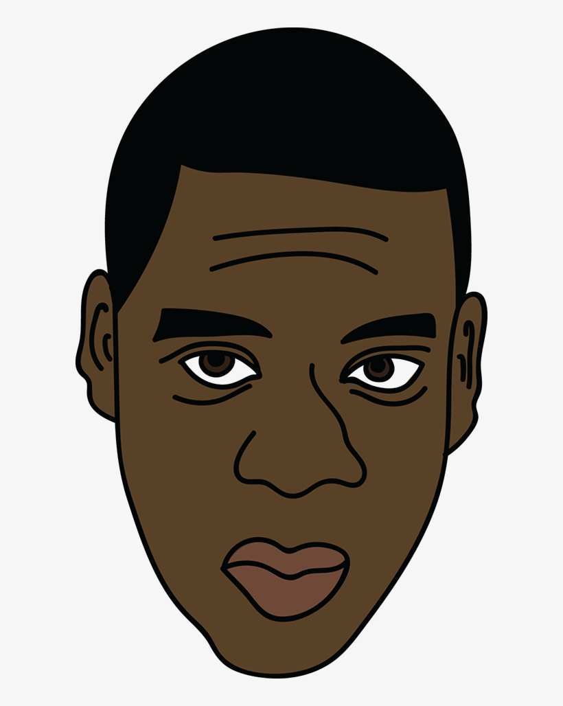 Jay Z Cartoon Sticker - Cartoon Transparent PNG - 600x948 - Free ...
