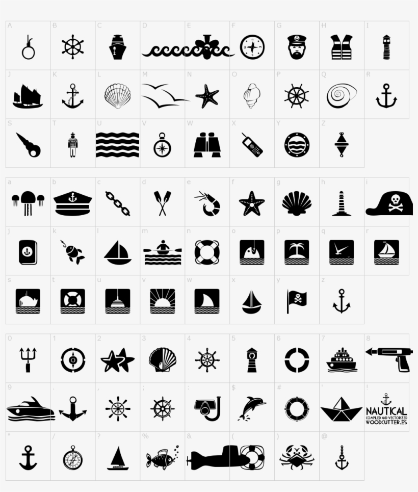 Nautical Font - Nautical Fonts Transparent PNG - 1000x1150 - Free ...