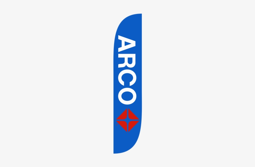 Arco Gasoline Feather Flag Blue - Circle Transparent PNG - 391x521 ...