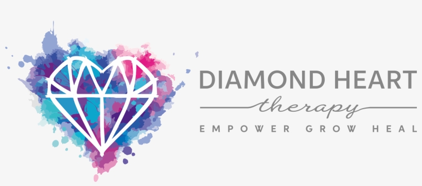 Diamond Heart Therapy - Diamond Heart Logo Transparent PNG - 3921x1656 ...