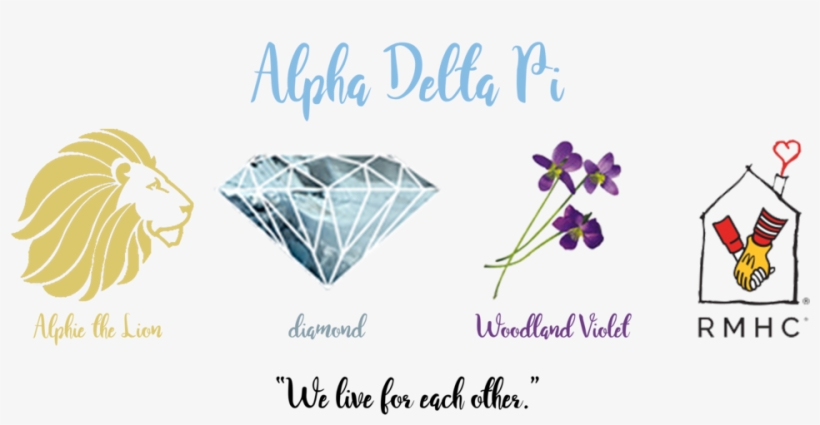 Adpi Symbols Vert - Alpha Delta Pi Symbols Transparent PNG - 1000x528 ...