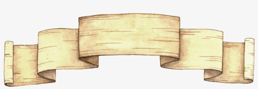 Simple Wooden Ribbon Decoration - Yellow Transparent PNG - 1024x323 ...