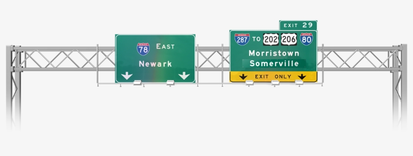 Seems Like The Fhwa Might Remove Clearview - Overhead Highway Sign Png ...