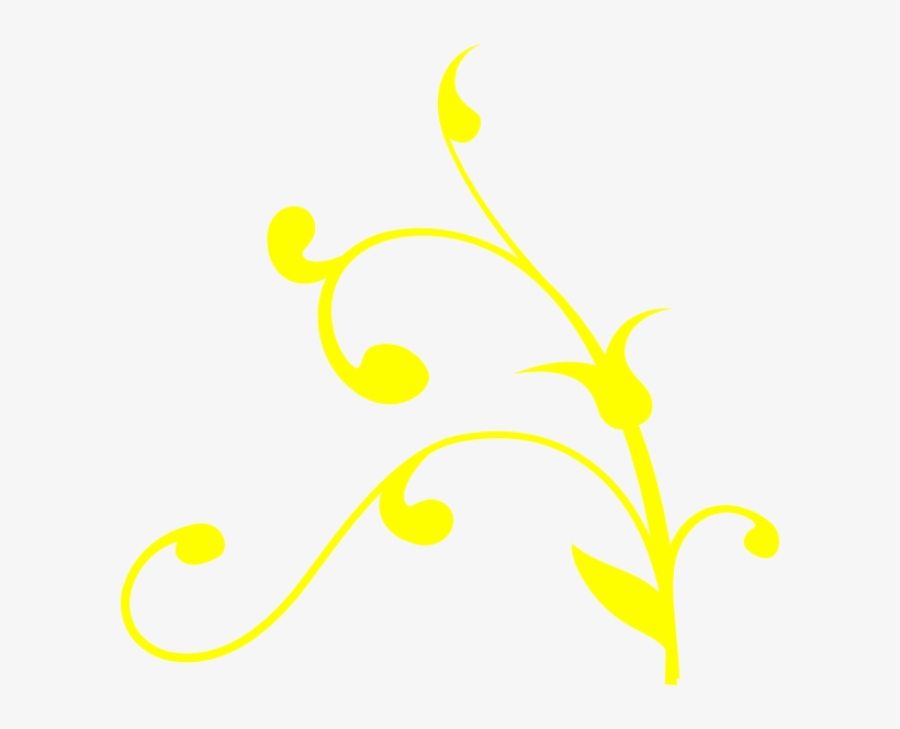 Yellow Swirl Border Png Transparent PNG - 600x584 - Free Download on ...