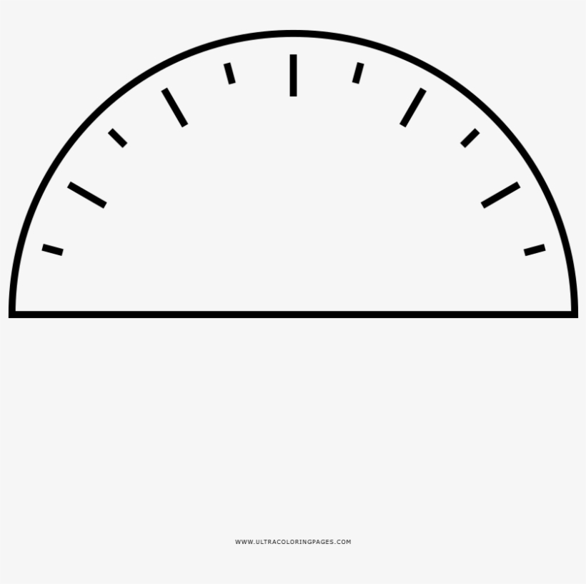 Protractor Coloring Page - Row Vector Transparent PNG - 1000x1000 ...