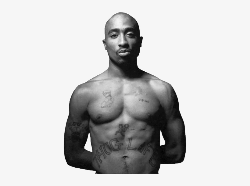 2pac, Tupac Shakur Png - 2pac Black And White Transparent PNG - 402x530 ...