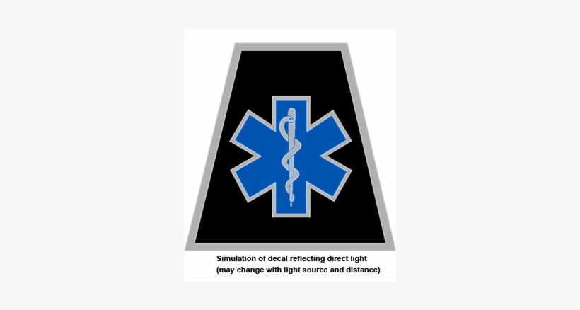 Exclusive Reflective Helmet Tetrahedron Star Of Life - Emr Star Of Life ...