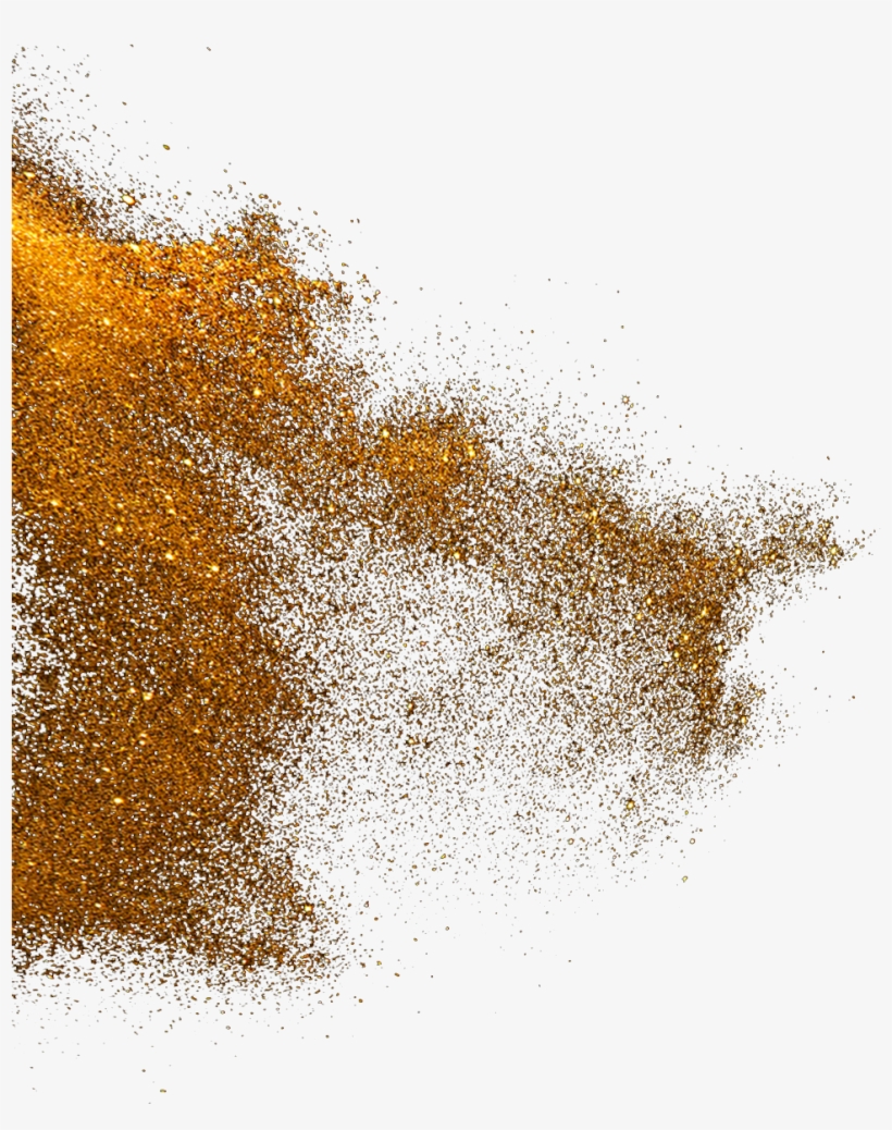 Vector Transparent Download Pigment Dust Gold Particles - Powder ...