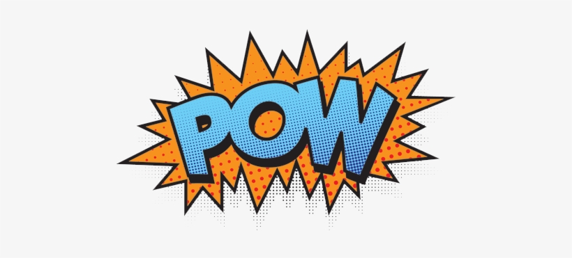 Superhero Graphics Pow