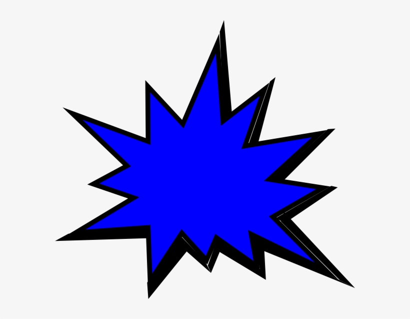 Blue Comic Pow Png, Svg Clip Art For Web - Superhero Background ...