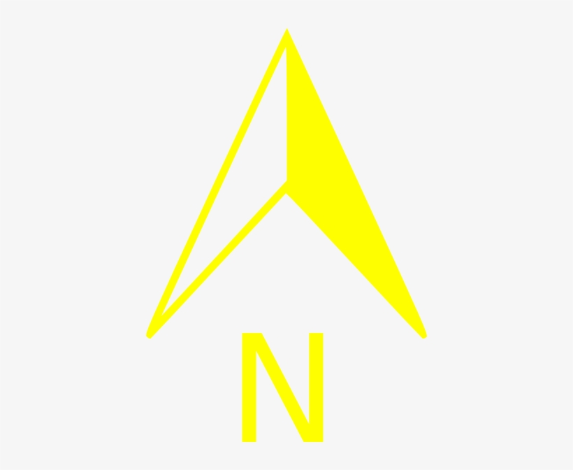 Download Compass Clipart North Arrow - North Arrow Png Yellow - HD ...