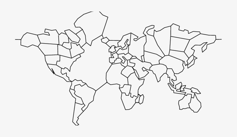 Download World Map Used In Risk - World Map - HD Transparent PNG ...