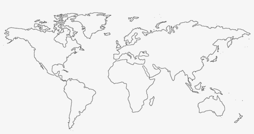 World Map Clip Art Outline