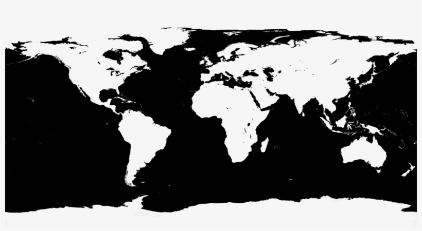 1 Reply - World Map Blank No Borders Transparent PNG - 1000x500 - Free ...