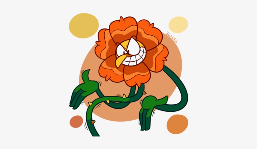 Download Aggressively Jazz Hands You To Death - Cuphead Floral Fury Art ...
