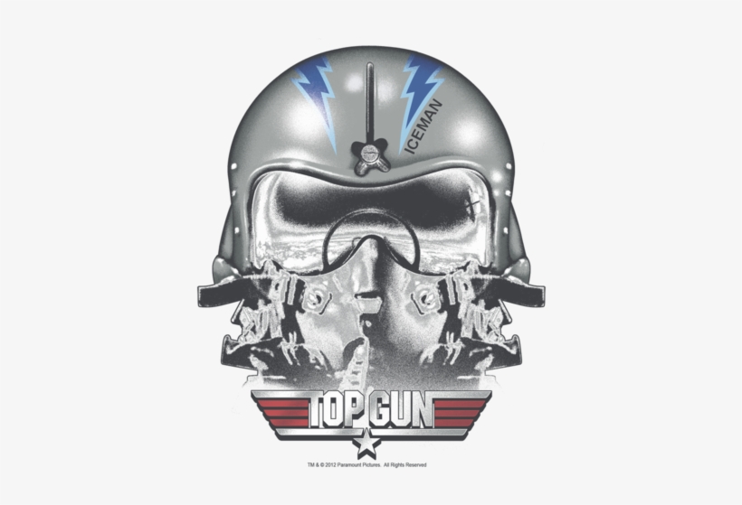 Top Gun Iceman Helmet Men's Ringer T-shirt - Top Gun Maverick Helmet ...