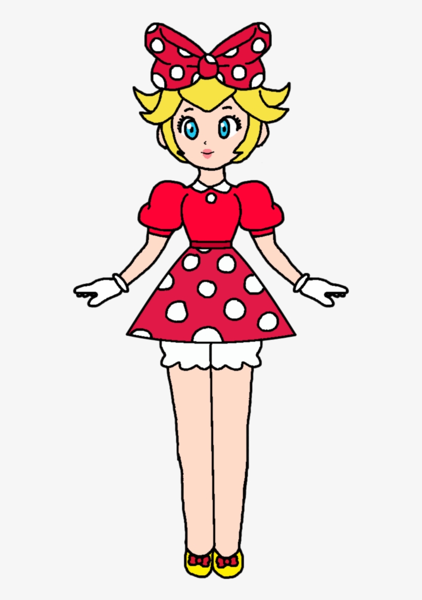 Graphic Library Download Peach Minnie Red Outfit By - Princess Peach ...