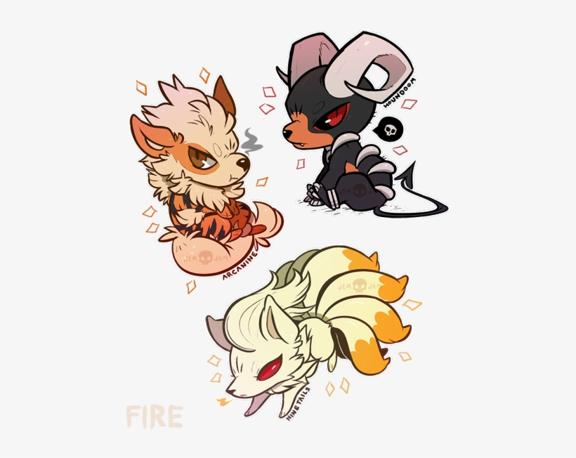 Yes They Are All Dogs - Chibi Houndoom Transparent PNG - 500x599 - Free ...